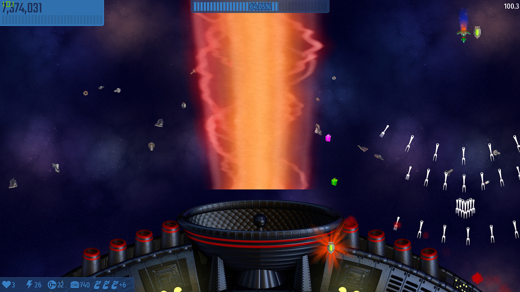 Henterprise laser bug - Early Access - Chicken Invaders Universe