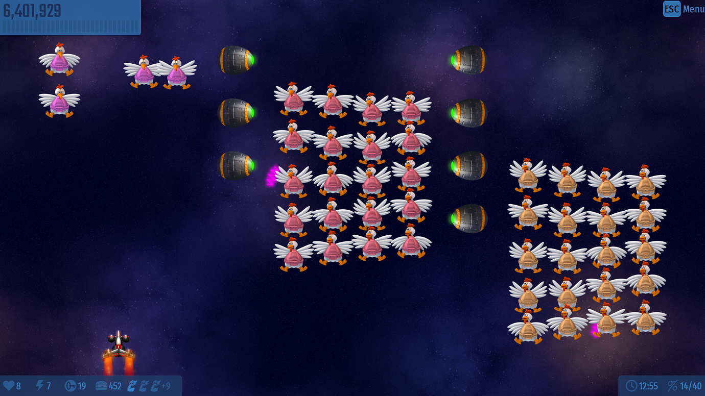 Level difficulty/length - Early Access - Chicken Invaders Universe