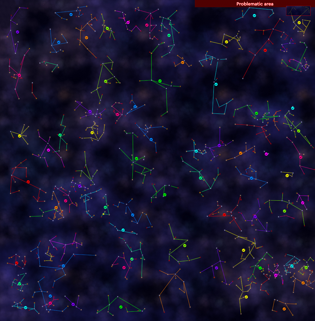 Global Map (Without Wormholes) - Early Access - Chicken Invaders Universe