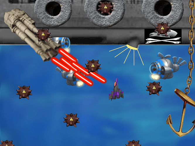 Underwater Pirate Ship Boss Fight - Ideas - Chicken Invaders Universe