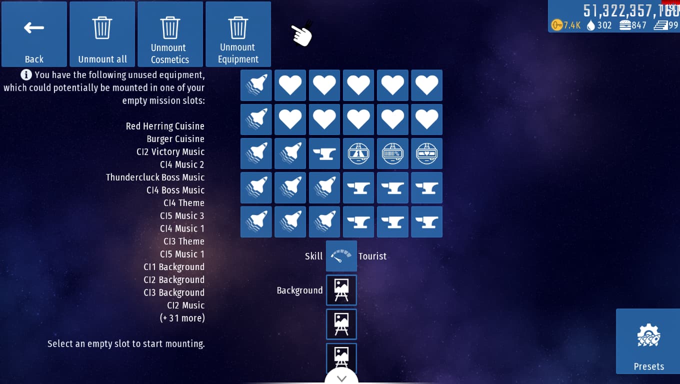 Interface settings for mission configs - Ideas - Chicken Invaders Universe